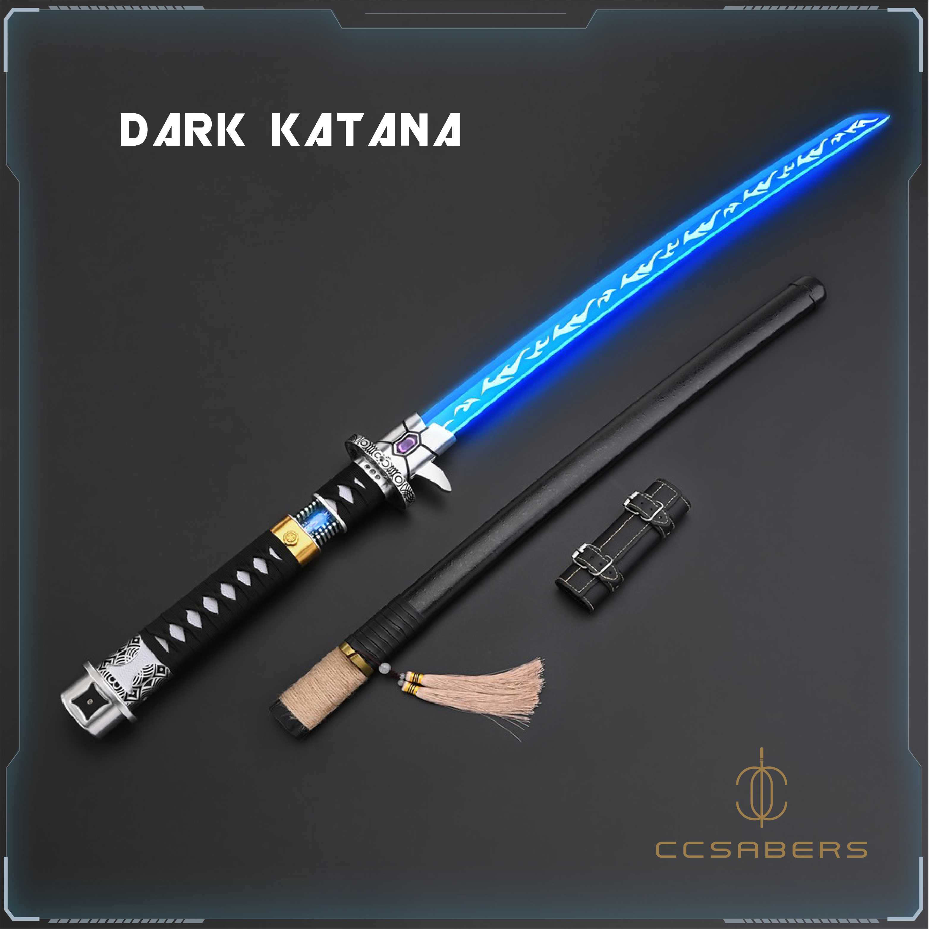 CCSabers Dark Katana Neopixel Lightsaber